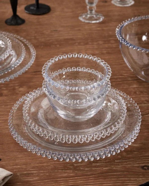 Dinner set glass store