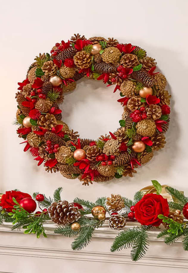 Indoor Luxury Door Wreaths | Dibor Homeware