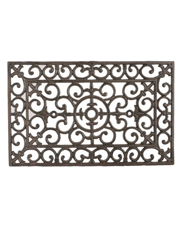 Cast Iron Scrolled Ornate Doormat – Dibor