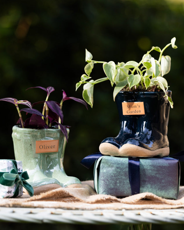 Personalised Welly Boot Planters – Dibor