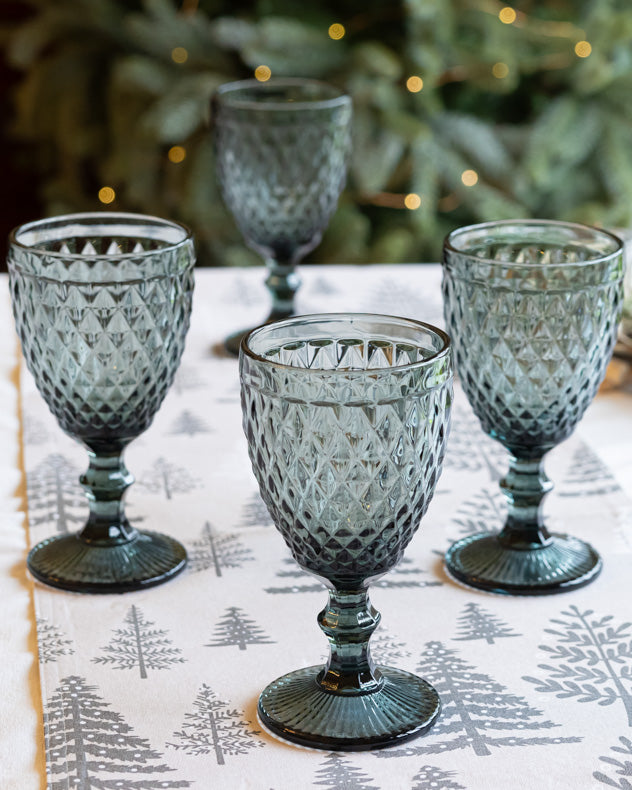 Rococo Grey Wine Goblet – Dibor