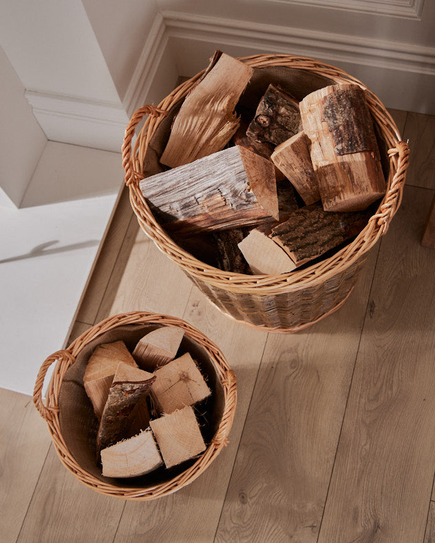 Wicker Log Basket With Lining Collection – Dibor