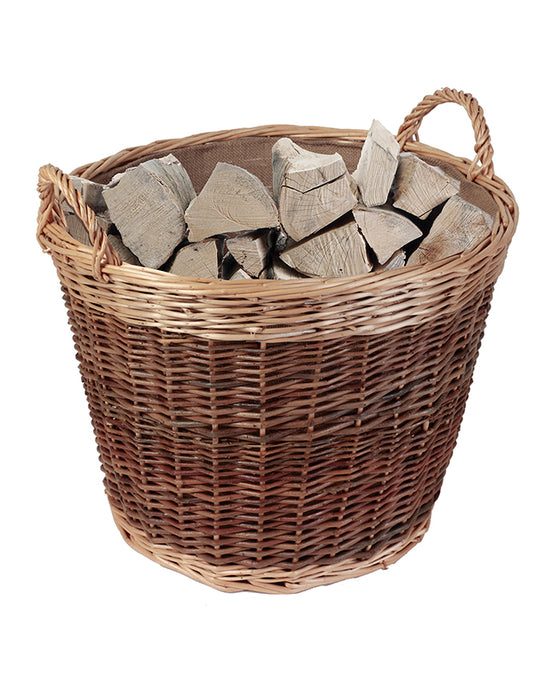 Wicker Log Basket With Lining Collection – Dibor