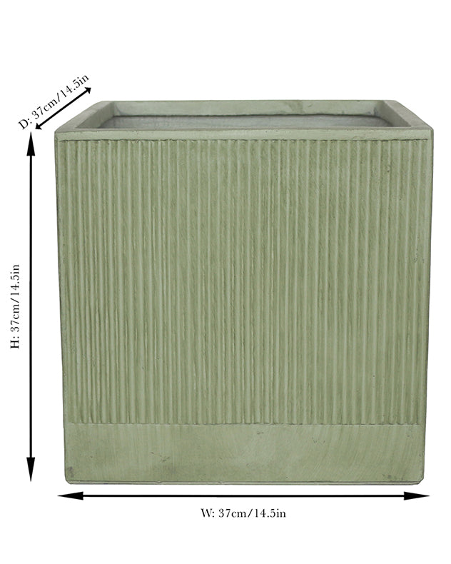 Agri Green Ribbed Planter Collection – Dibor