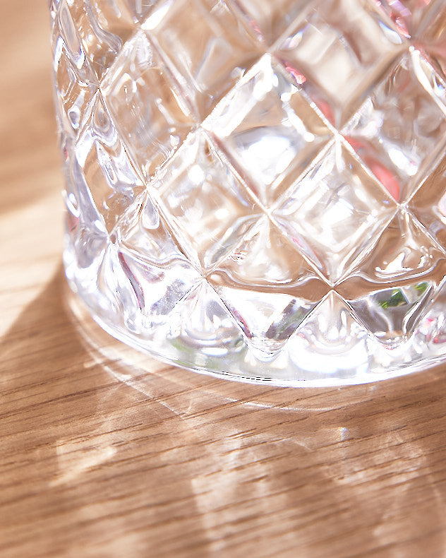 Orleton Diamond Cut Glass Highball Tumbler | Dibor Glassware