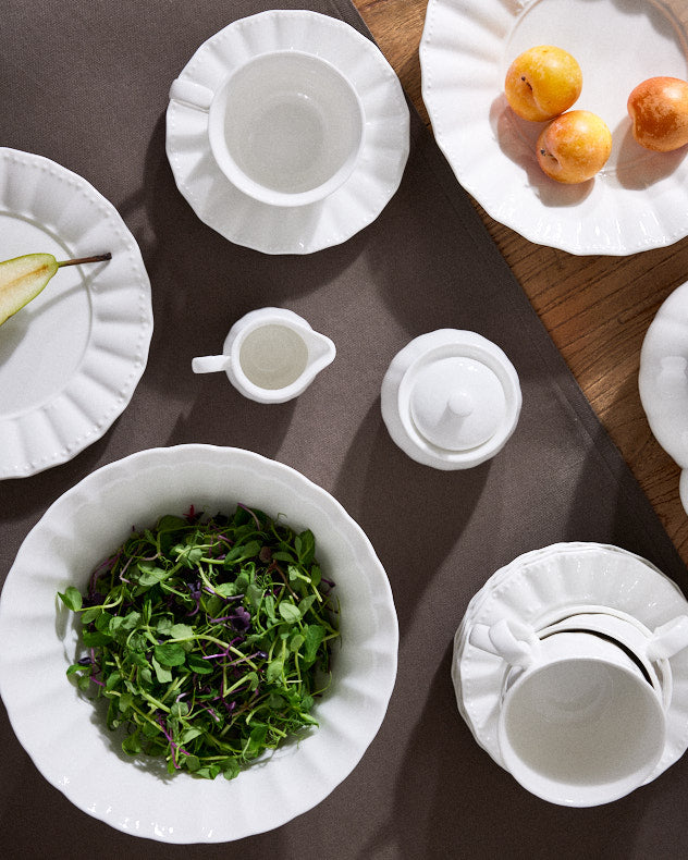 Mysa White Porcelain Tableware Collection | Dibor Crockery Sets