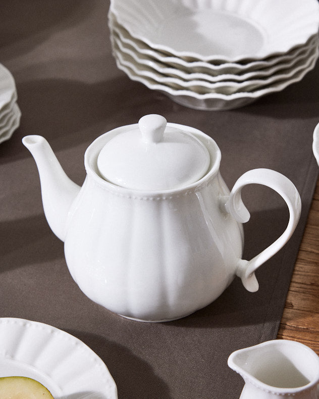 Mysa White Porcelain Tableware Collection | Dibor Crockery Sets