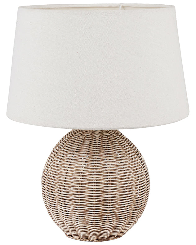 Small Fairport Rattan Table Lamp | Dibor Home Lighting