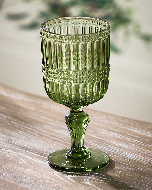 Merida Green Wine Glass | Dibor Glassware