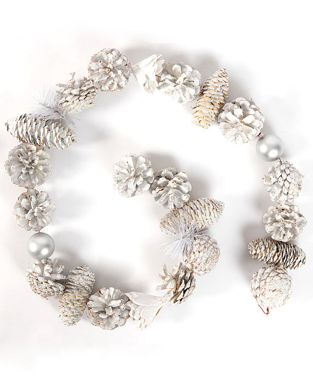 White Frosted Garland - 120cm – Dibor