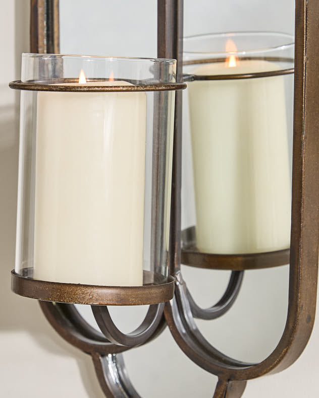 Mirrored candle holders store