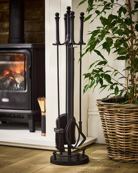 Modern Companion Fire Set for Wood Burners | Fireside | Dibor