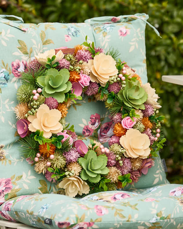 Alnwick Floral Wreath 34cm – Dibor
