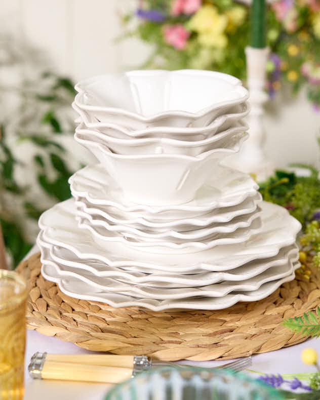 12 Piece Wave Dinnerplate Set – Dibor