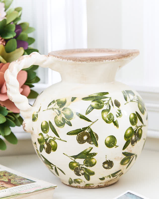Olive Jug Vase | Dibor Home Accessories