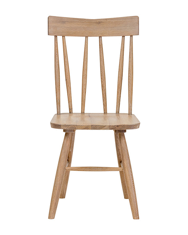 Set of 2 Turner Oak Spindle Back Dining Chairs – Dibor