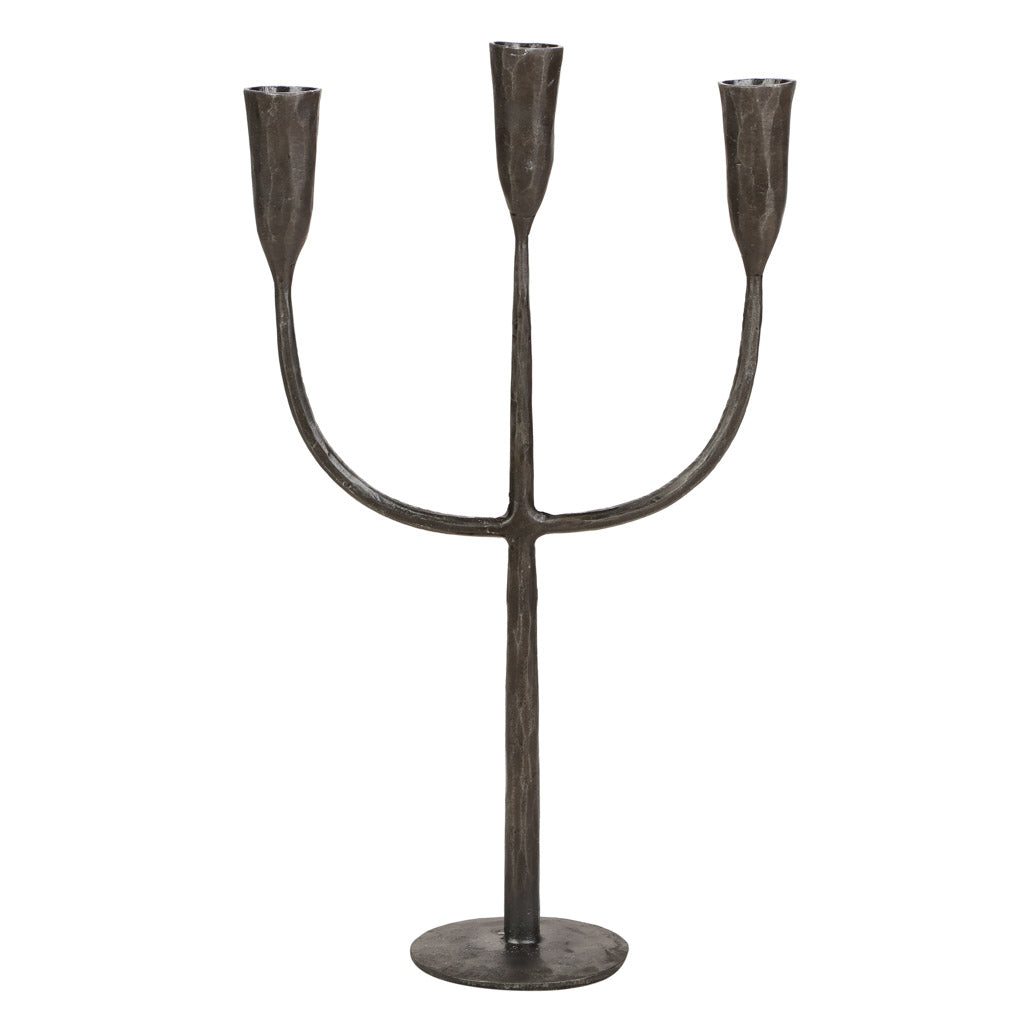 Forged Iron Trident Candelabra – Dibor